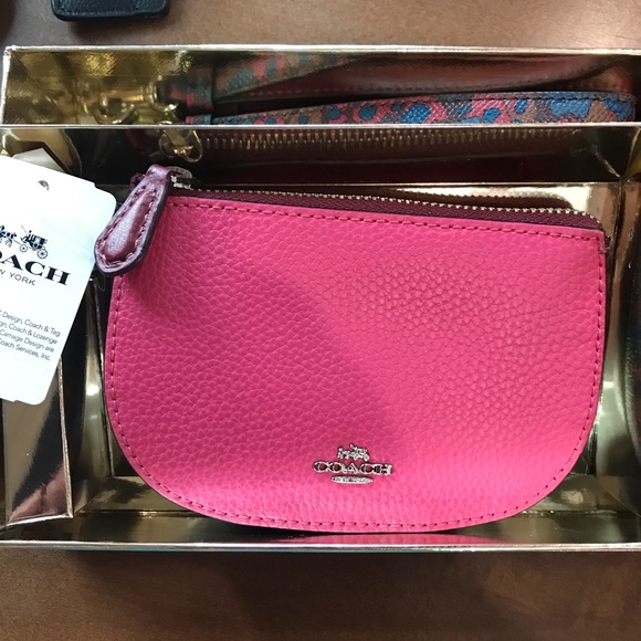 Coach | Bags | Coach Rose Wristlet With 2 Straps In Gift Box | Poshmark